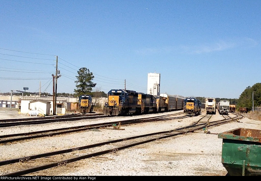 CSX SD40-2 8060, SD50-2 8666, and UP ES44AC 7413